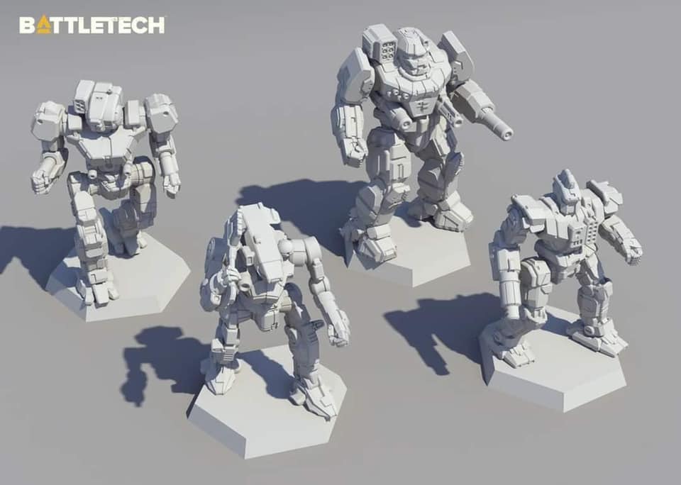 Battletech Inner Sphere Heavy Lance - War Game Miniatures